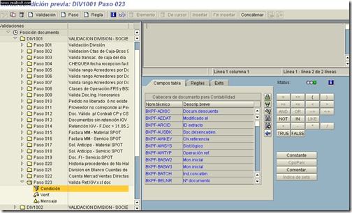 Validaciones – OB28 | Rodrigo Giner de Vega – SAP & ABAP Stuff